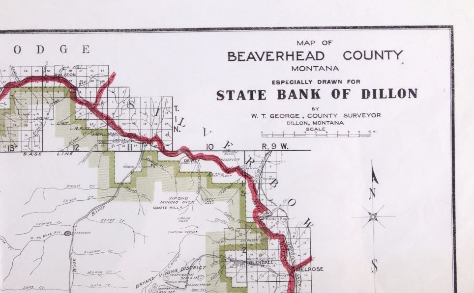 1912 Beaverhead County Montana Map