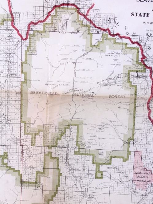 1912 Beaverhead County Montana Map