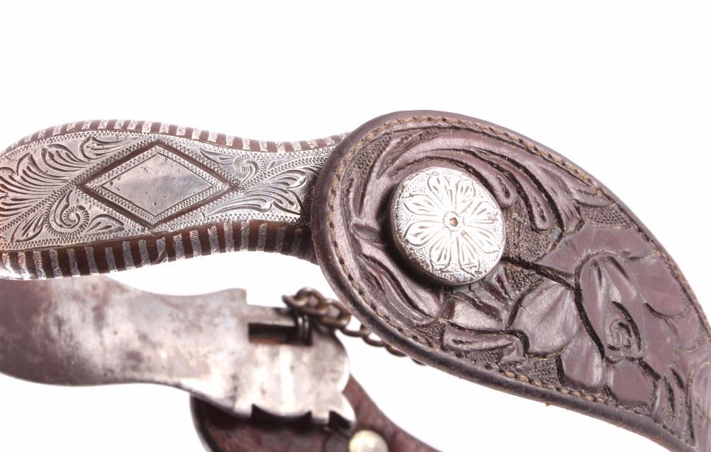 Early Fleming Silver Mounted Spurs
