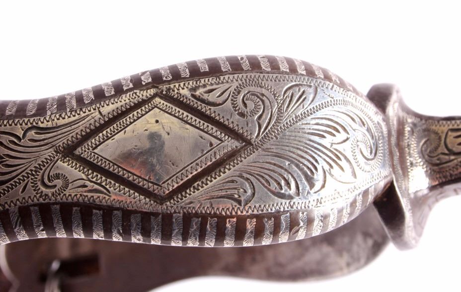 Early Fleming Silver Mounted Spurs