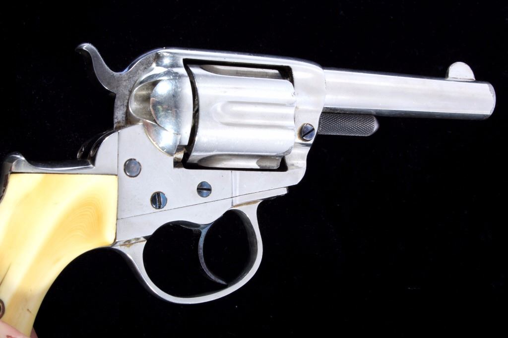 Colt Lightning Sheriff Model Revolver Nickel MINT