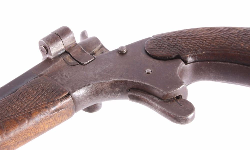 German Proofed .22 Trapdoor Parlor Pistol