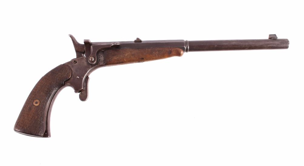 German Proofed .22 Trapdoor Parlor Pistol