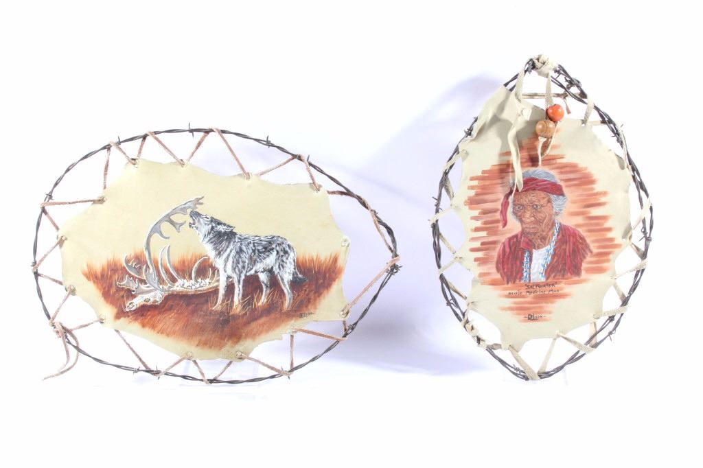 Native American Painted Buckskin & Barbed Wire