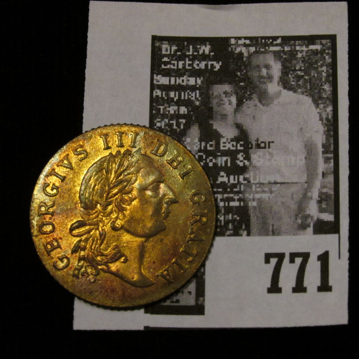 1797 "In Memory of the Good Old Days", "Georgius III Dei Gratia", Great ...