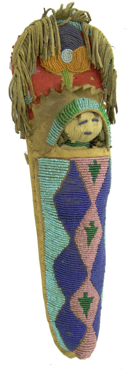 Nez Perce Beaded Toy Cradleboard