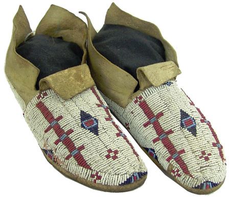 Ute Beaded Moccasins