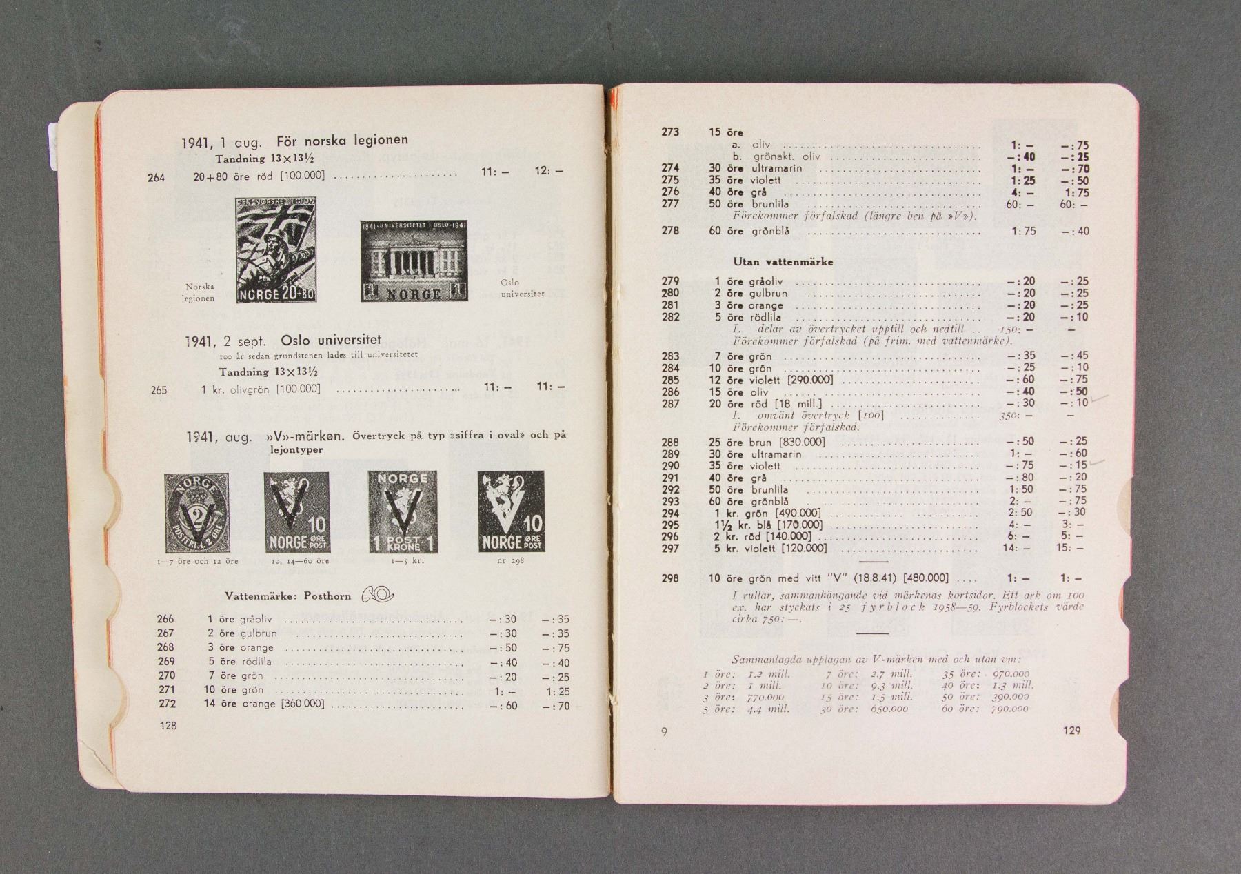 1960 Sweden Special Stamp Catalogue
