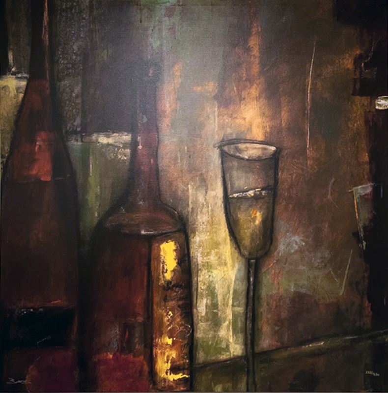 Jane Bellows, The Good Life, Giclee on Canvas