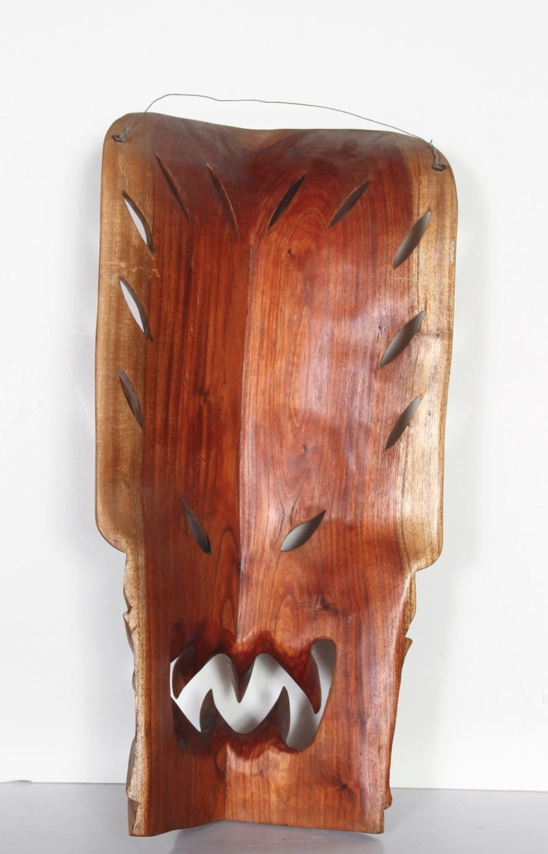 Philippines Dragon (Bakunawa) Hand-Carved Wood Mask