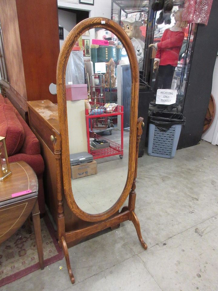 Oak Framed Chevalier Mirror