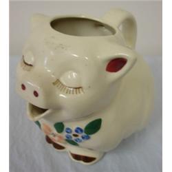 SMILEY THE PIG FIGURAL PITCHER