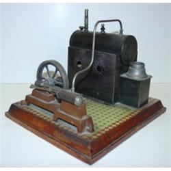 EARLY PRIMITIVE TOY STEAM ENGINE
