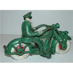 CHAMPION CAST IRON MOTORCYCLE TOY