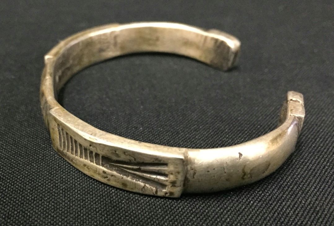 Hand Forged Coin Silver Ingot Bracelet