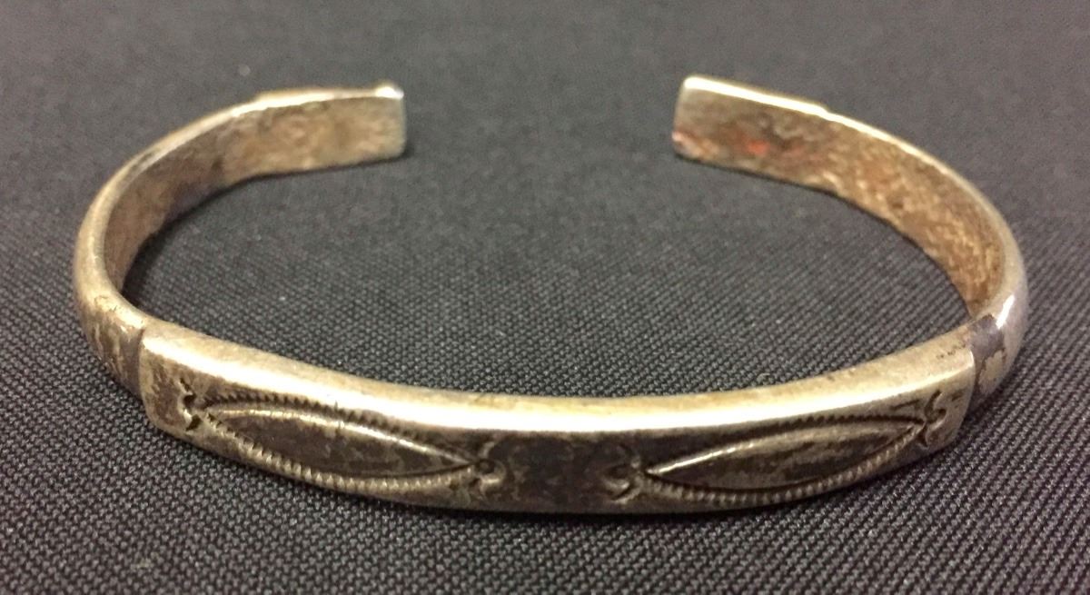 Hand Forged Coin Silver Ingot Bracelet