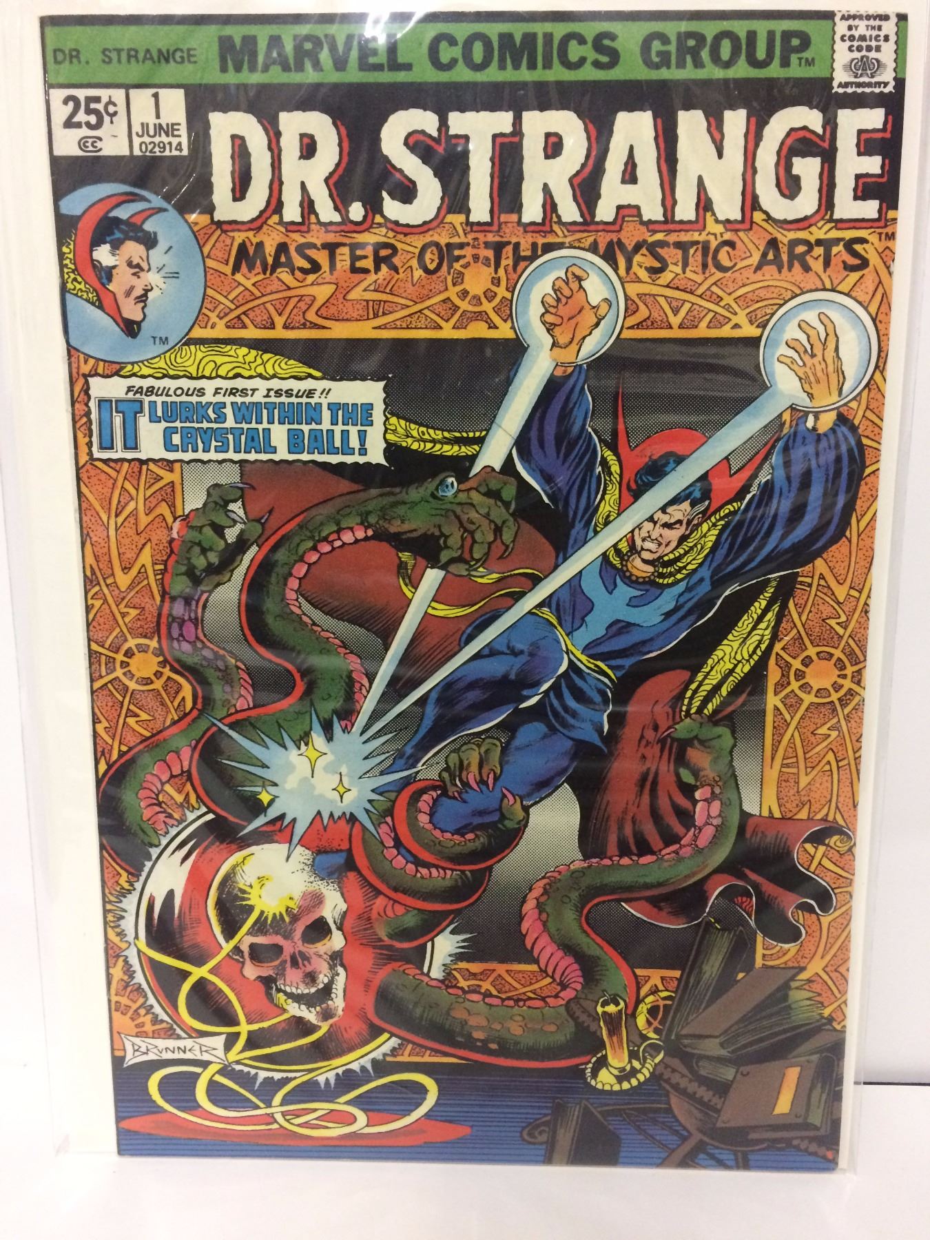 Dr. Strange #1 1st Silver Dagger Marvel Comics 1974 Brunner Art