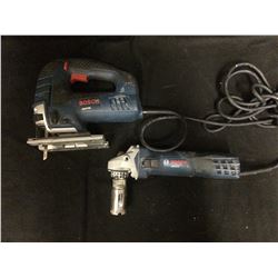 Bosch JS470E 7.0AMPS Top Handle Jigsaw & Bosch GWS8-45 Angle Grinder