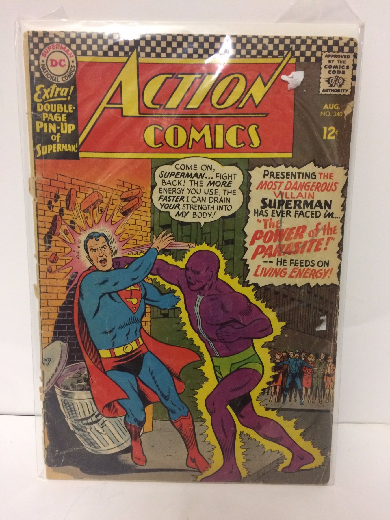ACTION COMICS #340 1ST APPEARANCE OF THE PARASITE