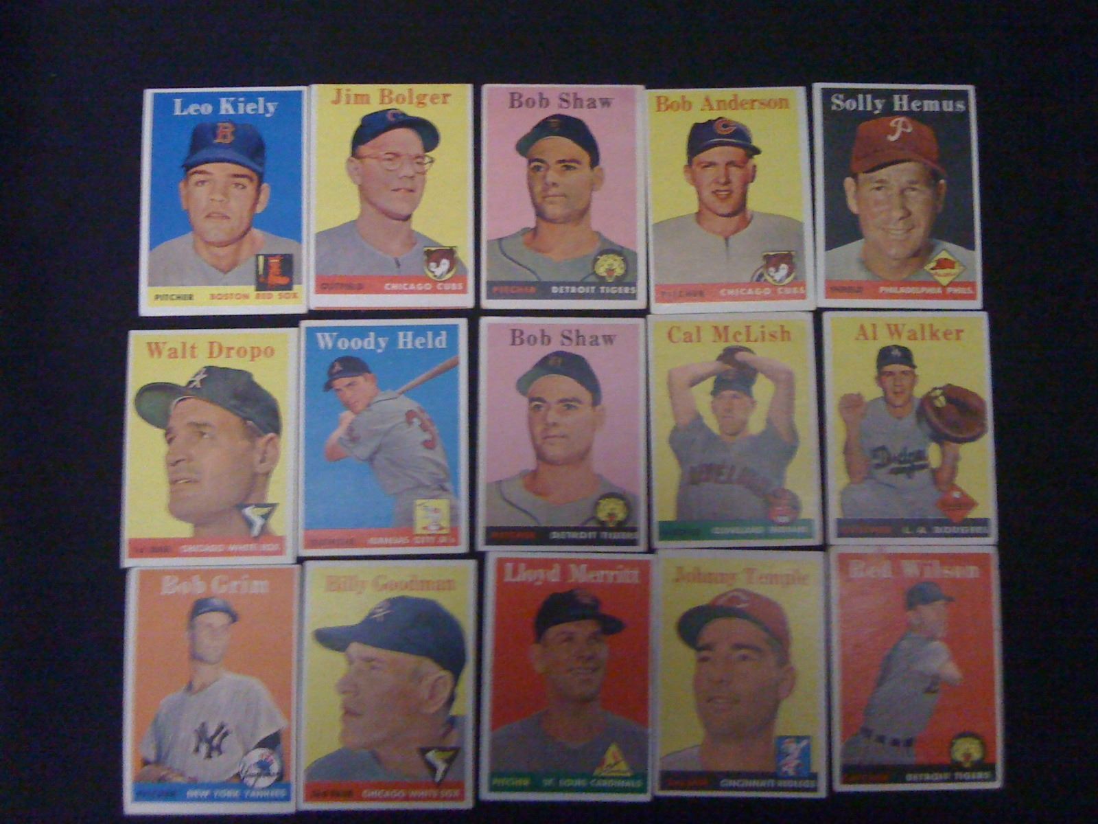 1957 Topps Baseball cards.