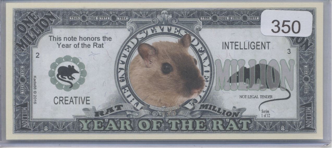 Year of the Rat Million Dollar Novelty Note