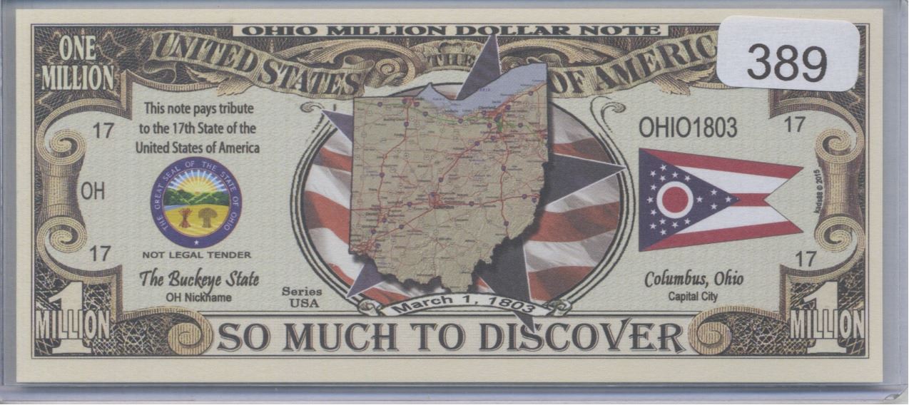 Ohio State Million Dollar Novelty Note