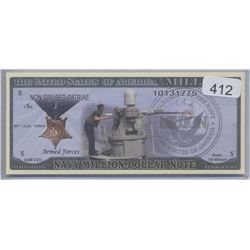 US Navy One Million Dollar Novelty Note