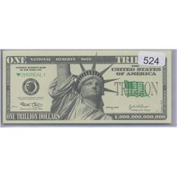 One Trillion Dollars Statue of Liberty Note