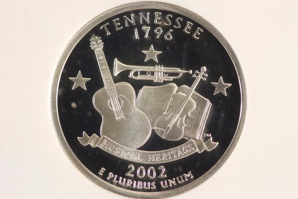 2002-S SILVER TENNESSEE QUARTER NGC PF69