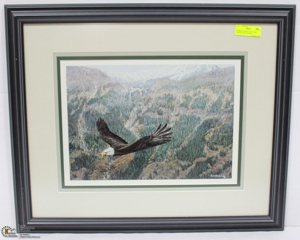 FRAMED, SIGNED, LTD EDTION PRINT BY PAUL RANKIN