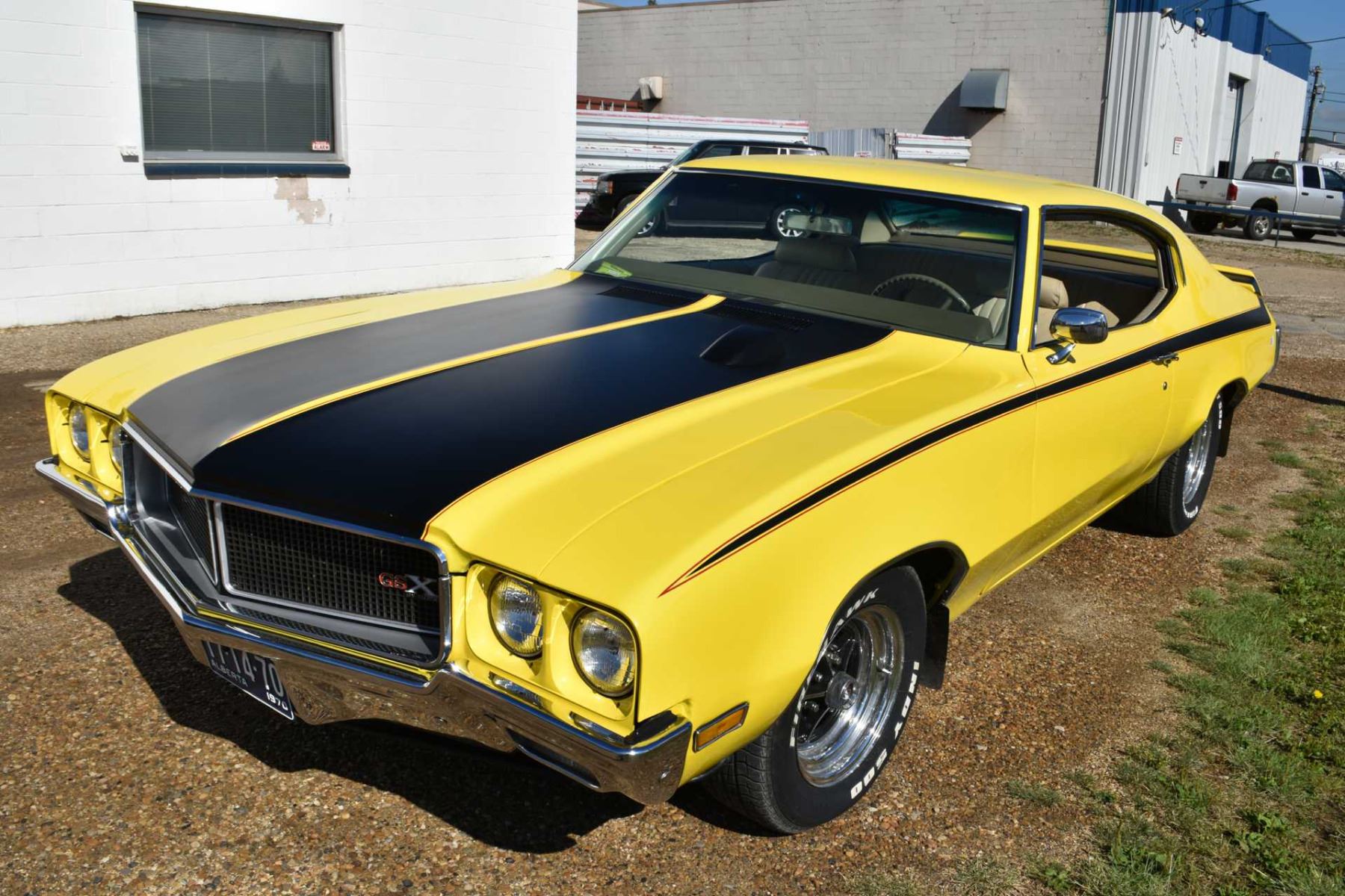 Beautifully restored saturn yellow "1970 Buick GSX Tribute car" from a ...