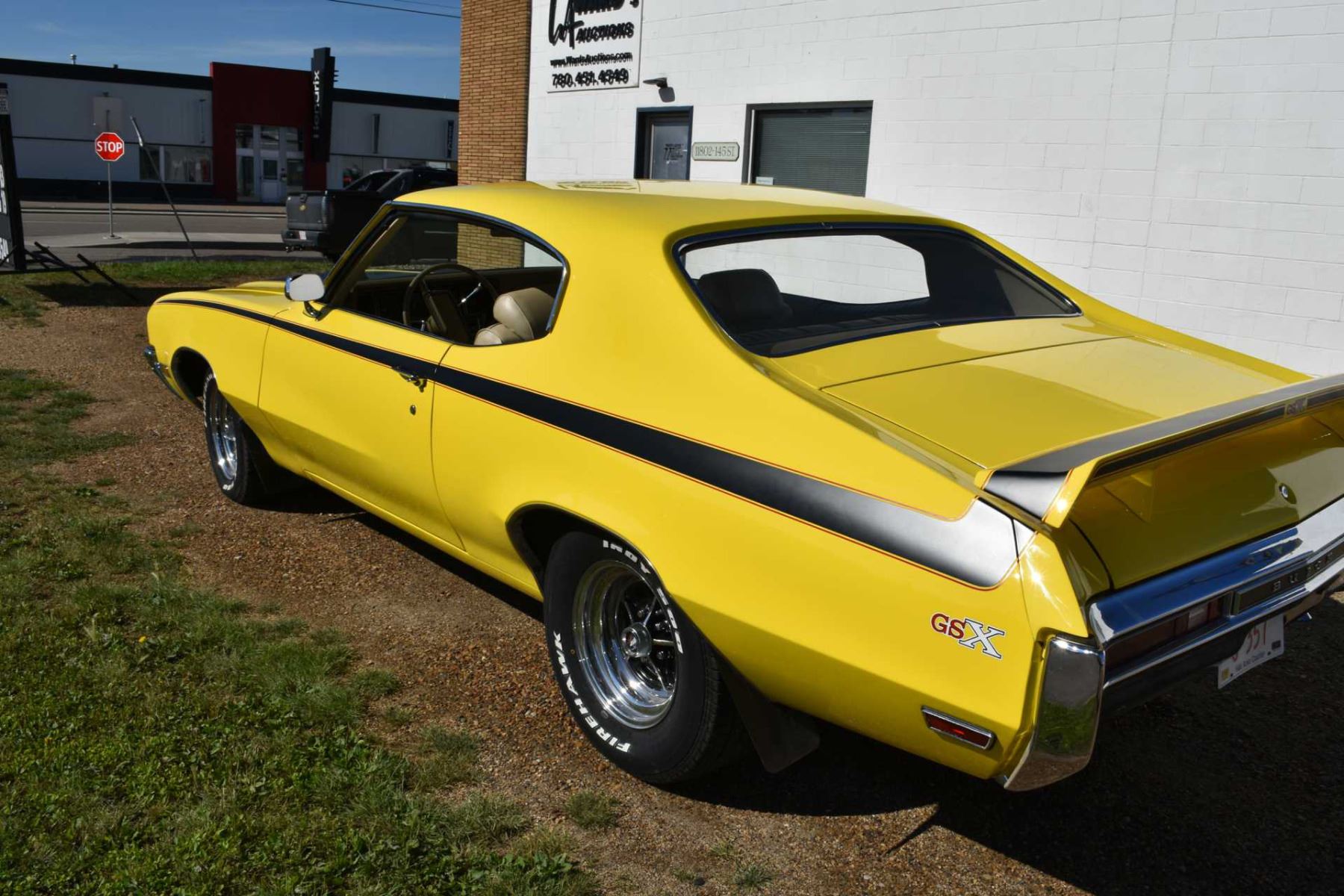 Beautifully restored saturn yellow "1970 Buick GSX Tribute car" from a ...