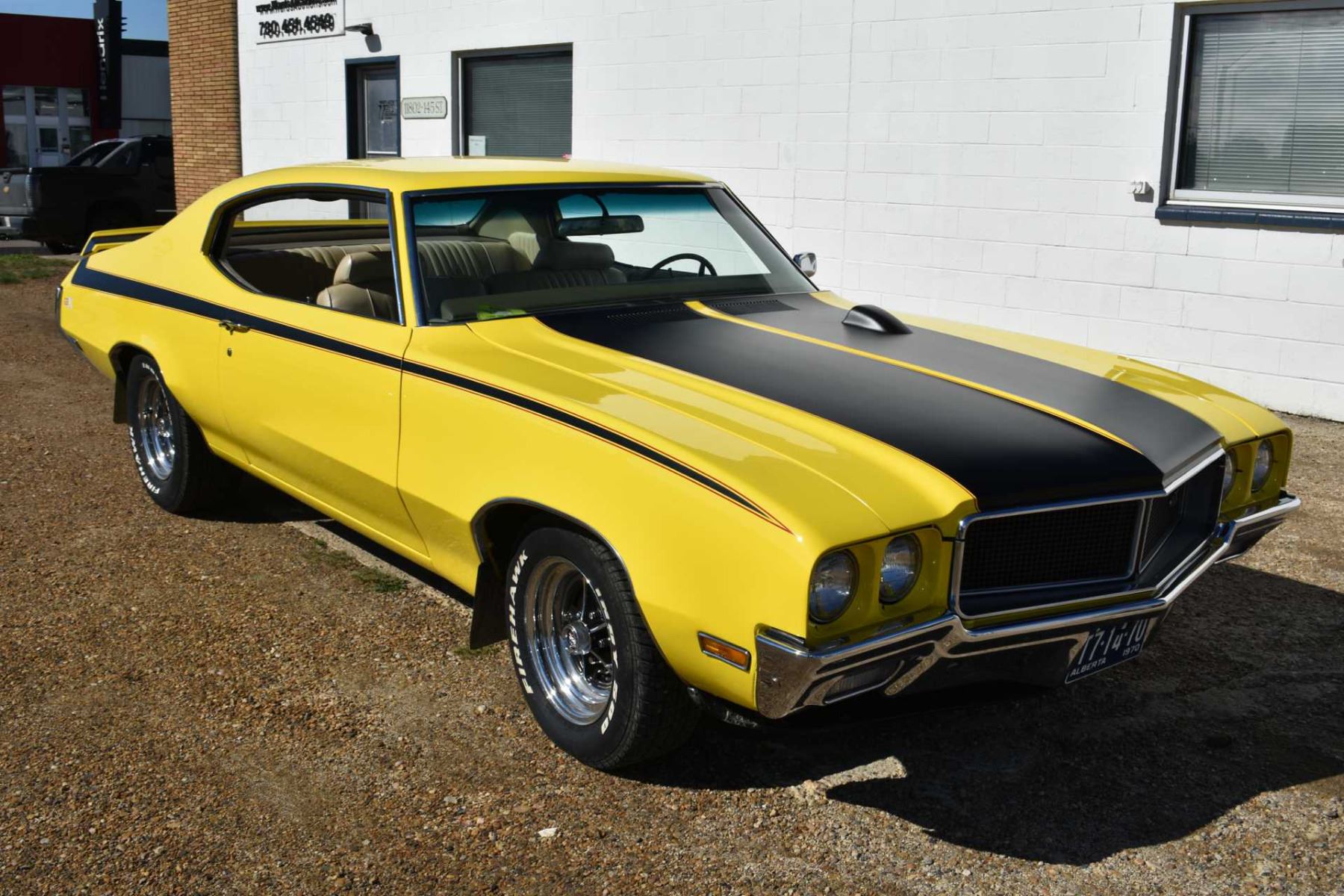 Beautifully restored saturn yellow "1970 Buick GSX Tribute car" from a ...