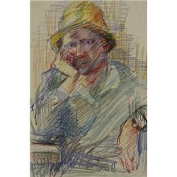 Paul Wieghardt (1897-1969) Man with a Straw