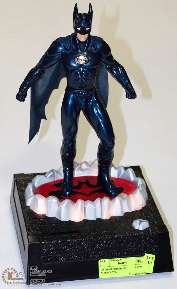 BATMAN COIN BANK BATMAN & ROBIN 1997