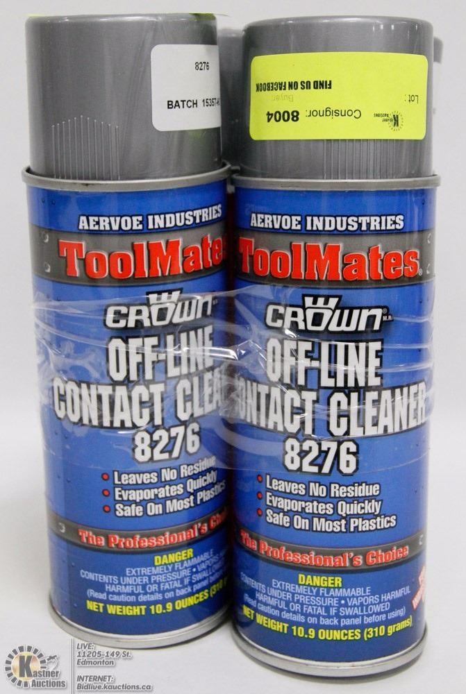 4 TOOLMATES CROWN OFF LINE CONTACT CLEANER 8276
