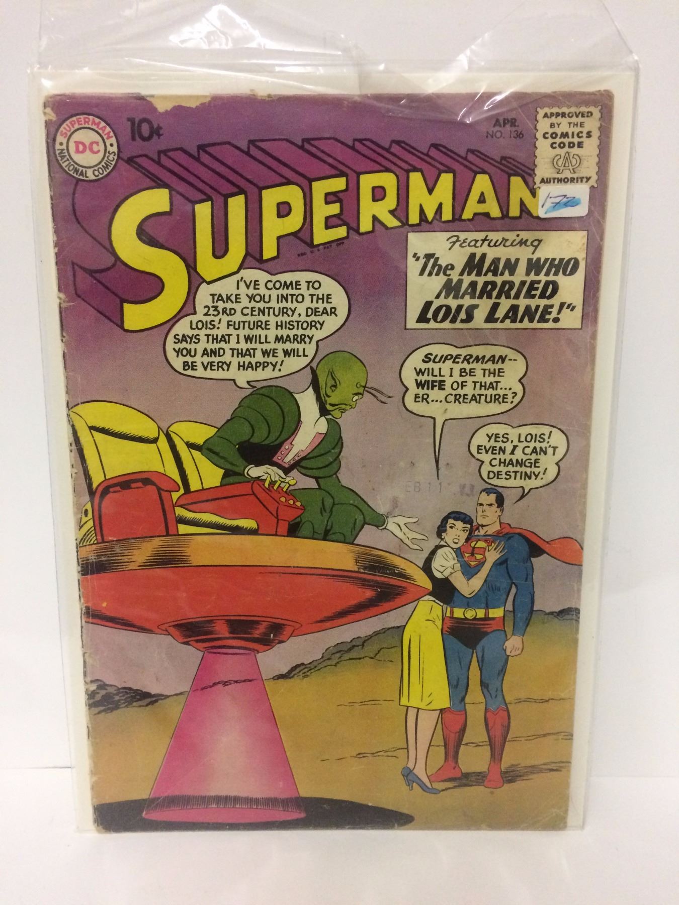 DC SUPERMAN #136 Apr 1960 Vintage Comic