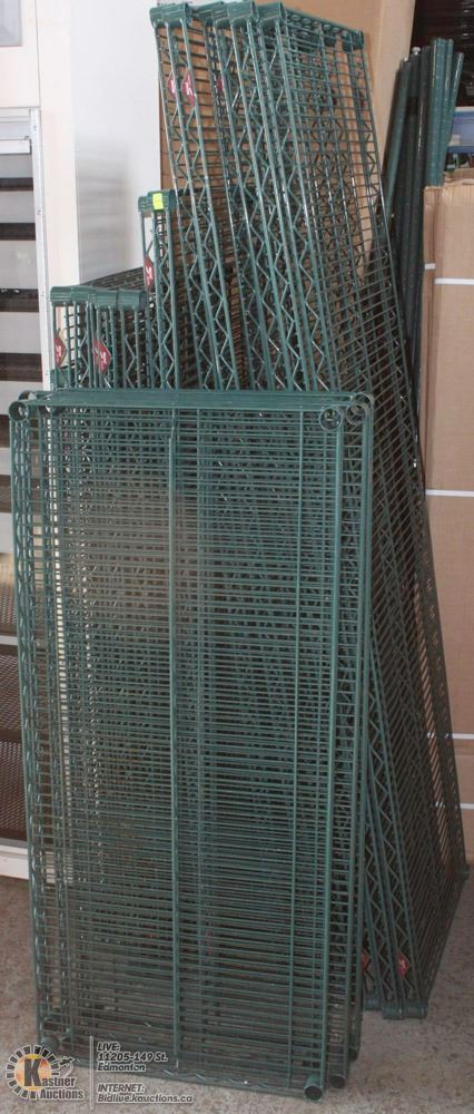 LOT OF 3 METAL METRO RACKS