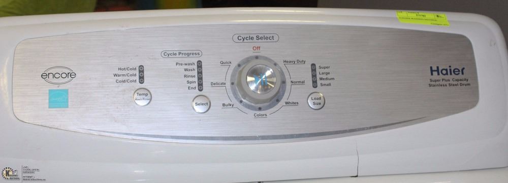 3) HAIER ENCORE TOP LOAD WASHING MACHINE