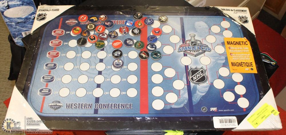 NHL MAGNETIC STANDING BOARD TRACK ALL 30 TEAMS