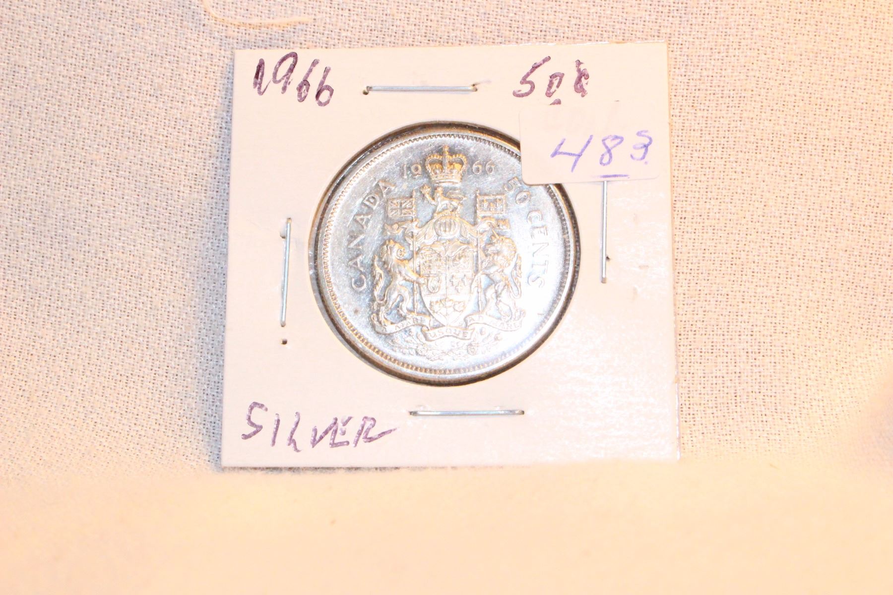 Canada Fifty Cent Coin - 1966