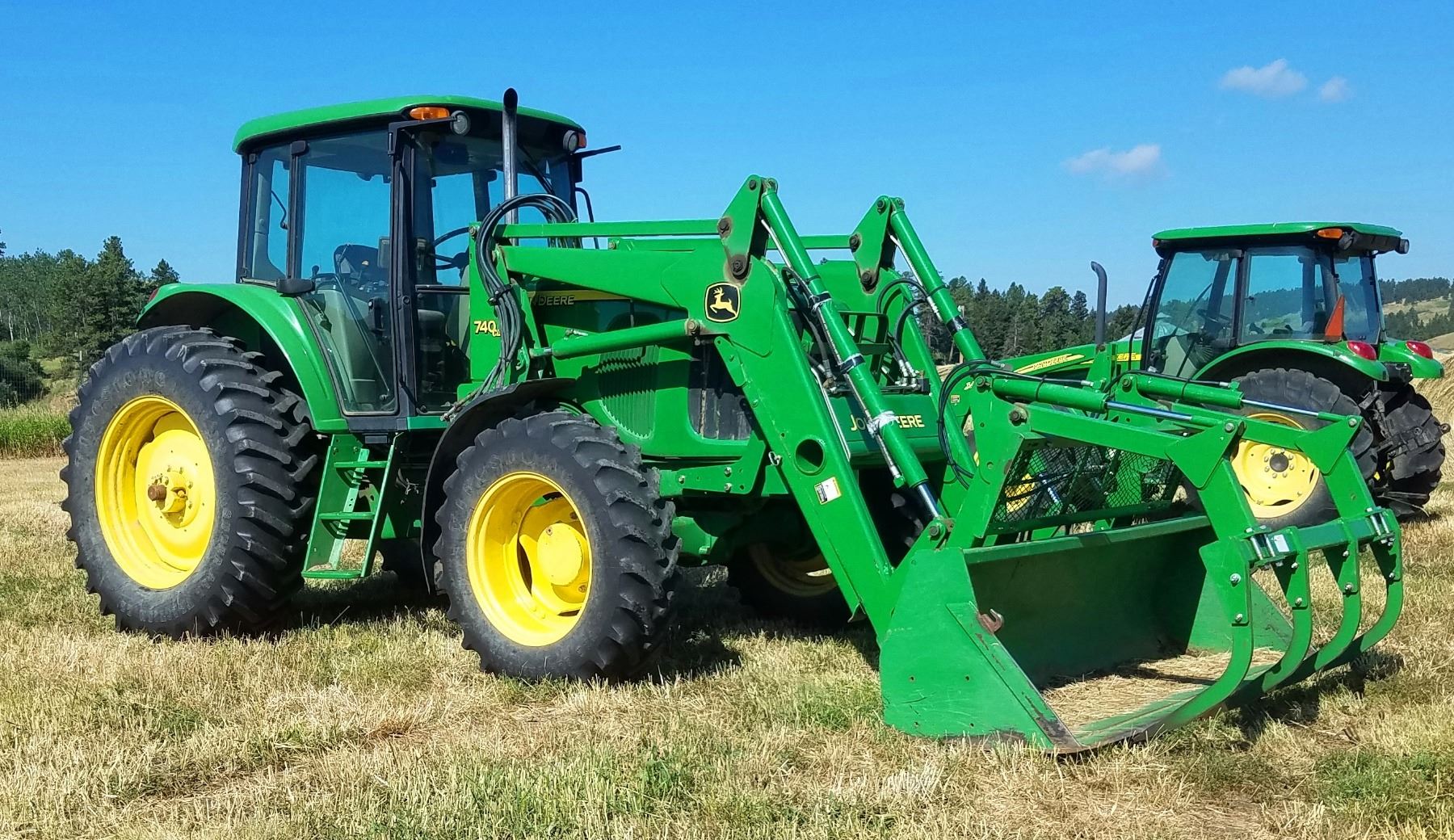 2006 JD 6715 MFWD w/ JD 740 Classic loader, 6.8L 6 cyl. diesel, 2613 ...