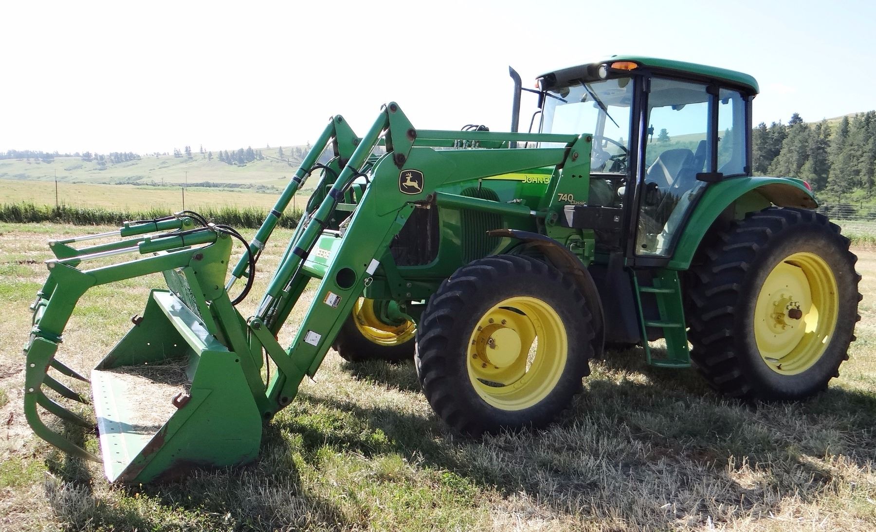 2006 JD 6715 MFWD w/ JD 740 Classic loader, 6.8L 6 cyl. diesel, 2613 ...