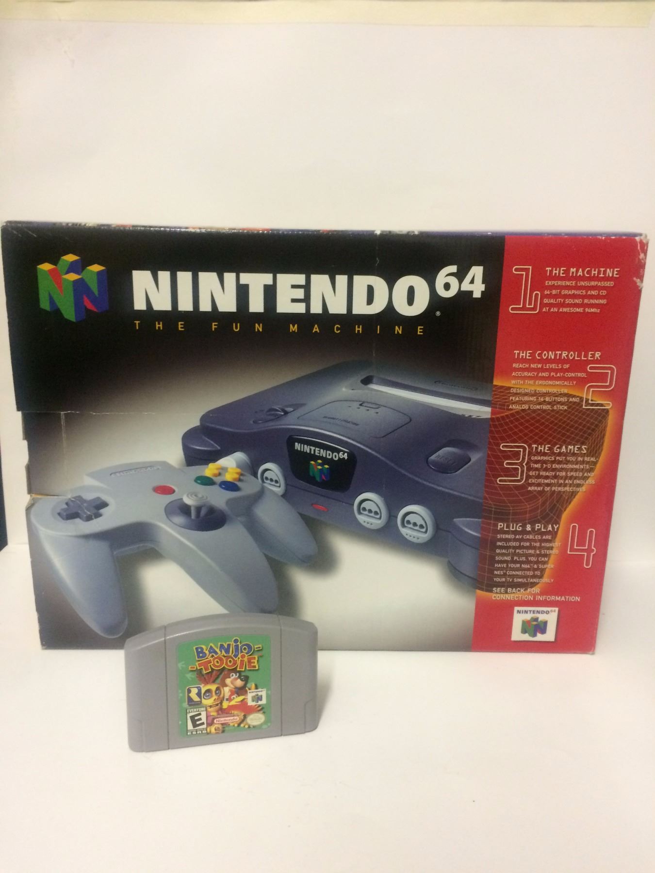 Nintendo 64 the fun machine...COMPLETE IN BOX W/ BANJO TOOIE GAME