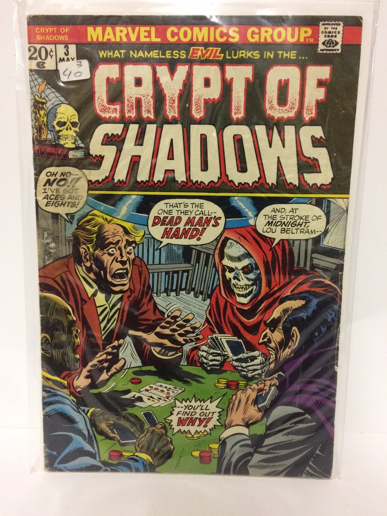 Crypt of Shadows Comic Book #3 Marvel Comics (1973)