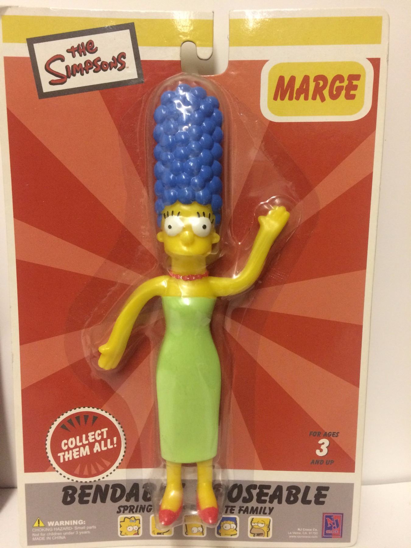 Marge Simpson Bendable PoseableThe Simpson toy 2002 NEW