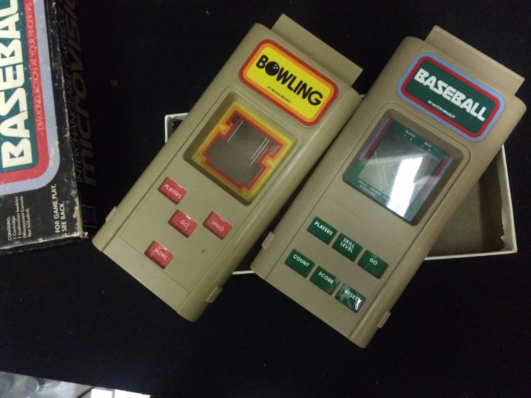 Milton Bradley Microvision Baseball Complete In Box