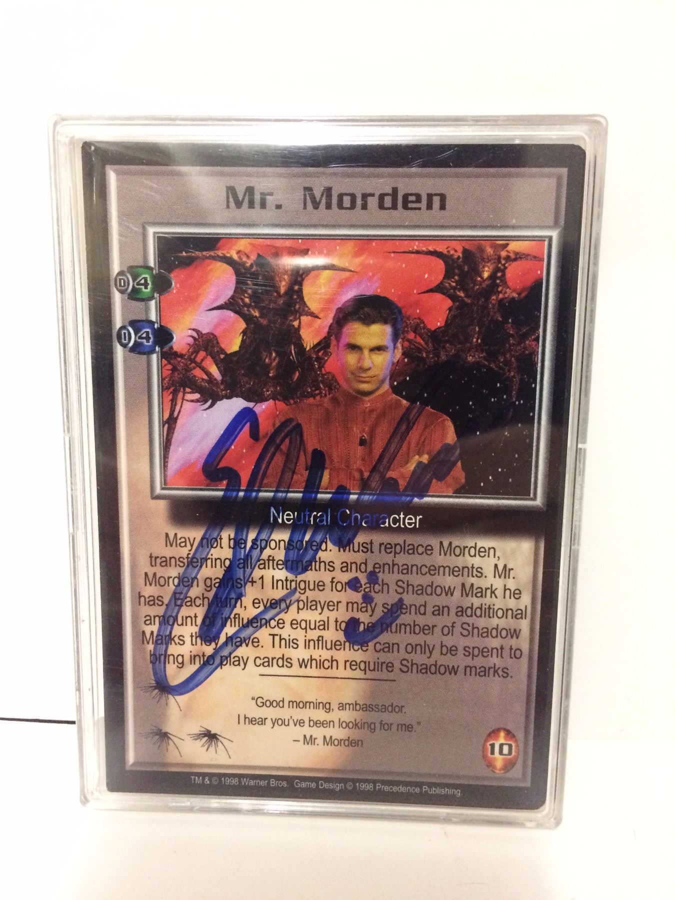Babylon 5 card Autographed by Ed Wasser