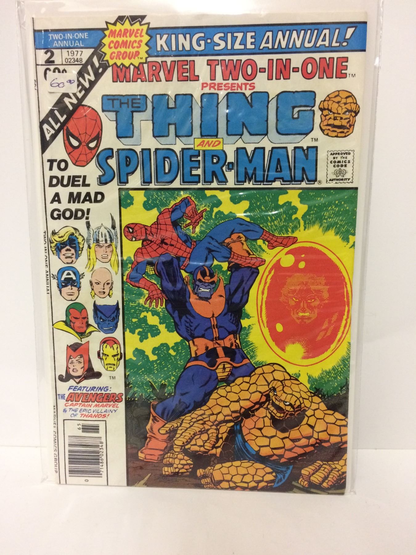 THE THING & SPIDER-MAN MARVEL 2 IN 1 COMIC BOOK