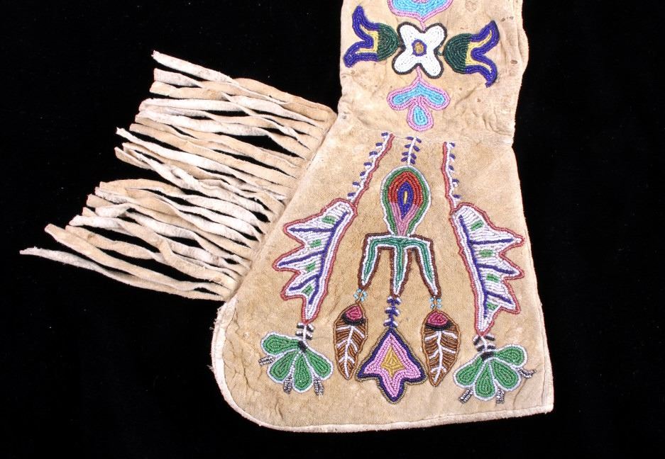 Nez Perce Native American Beaded Gauntlets